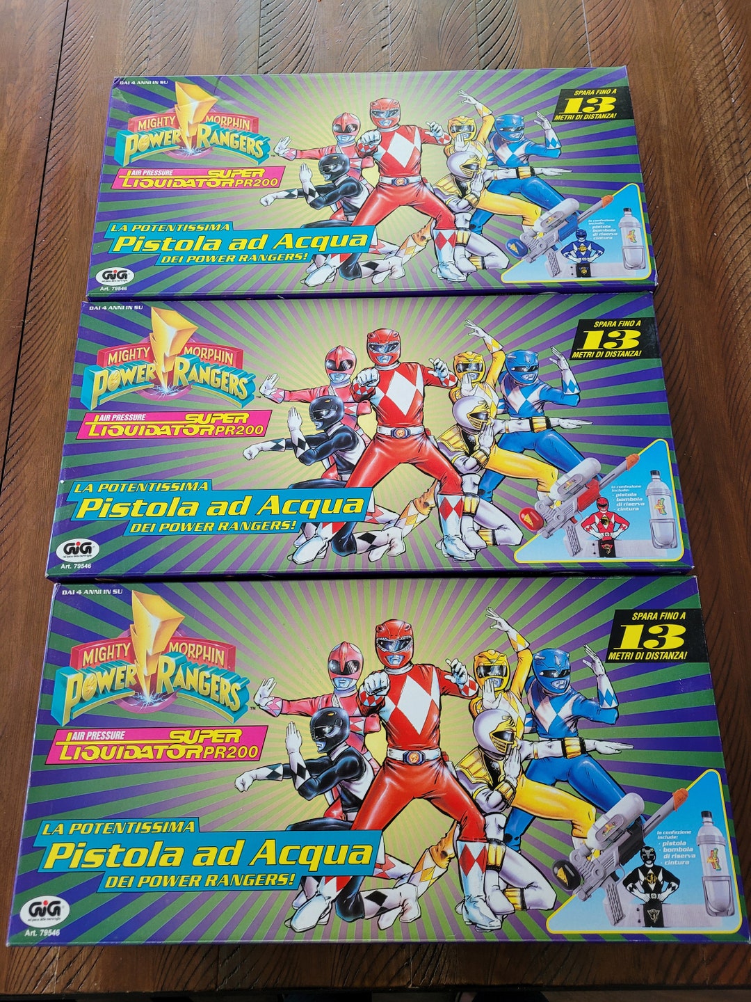 1994 Power Rangers Italian Version Larami PR200 Super Soakers in ...