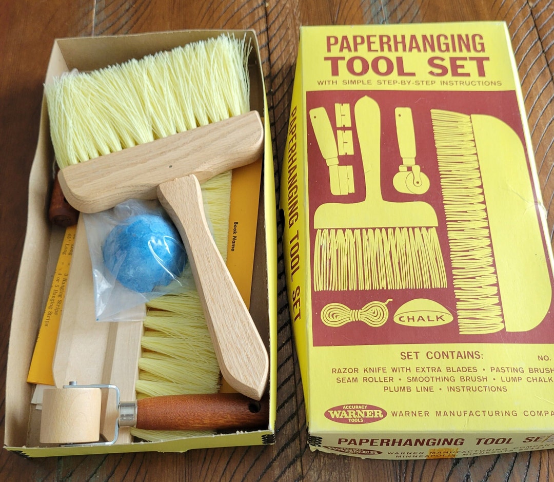 Vintage Paper Hanging Tool Set With Original Box and Paperwork 80s - Etsy