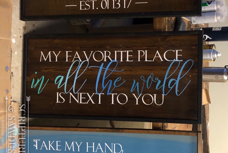 My Favorite Place 2x4 - Etsy