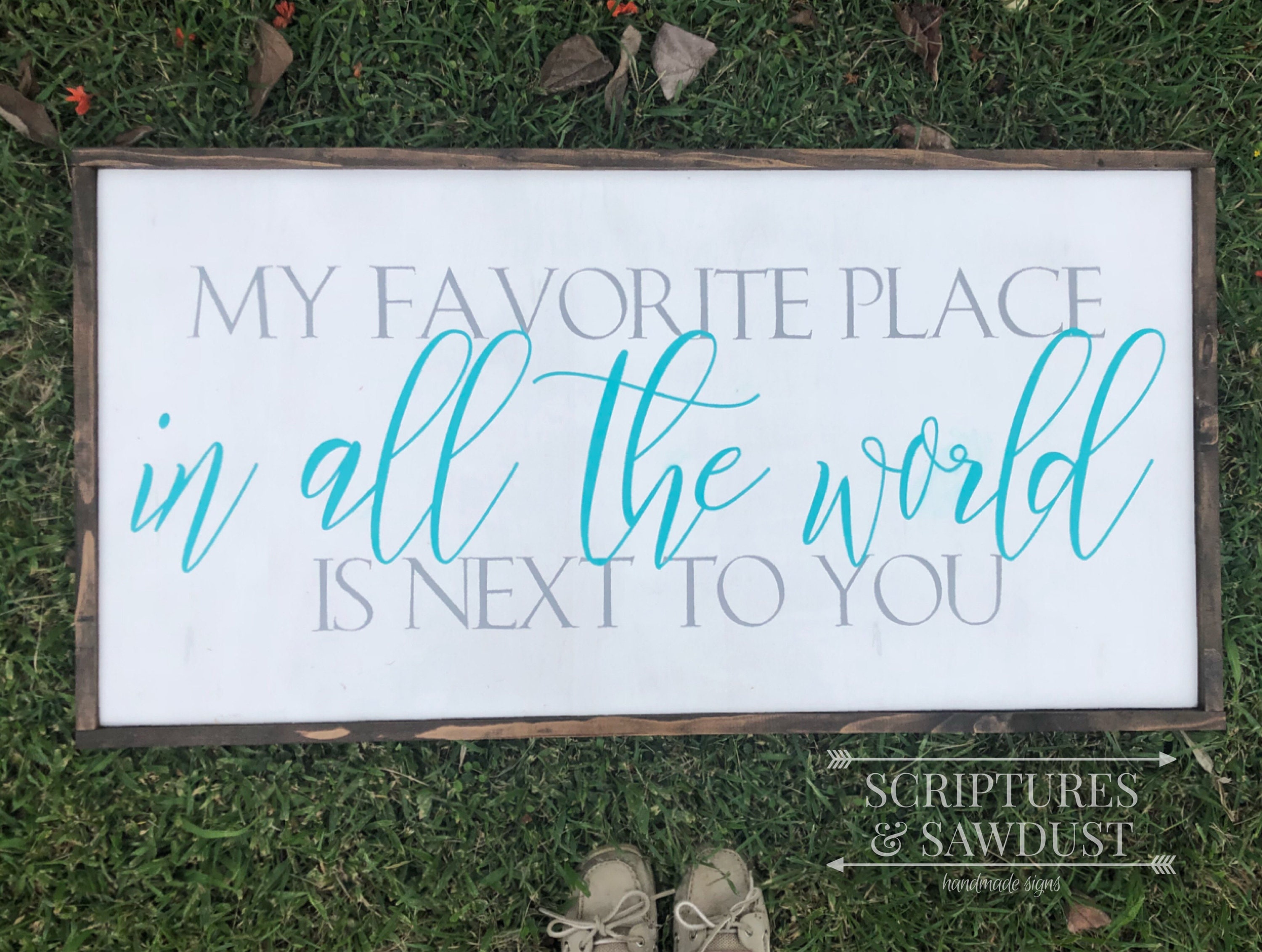 My Favorite Place 2x4 - Etsy