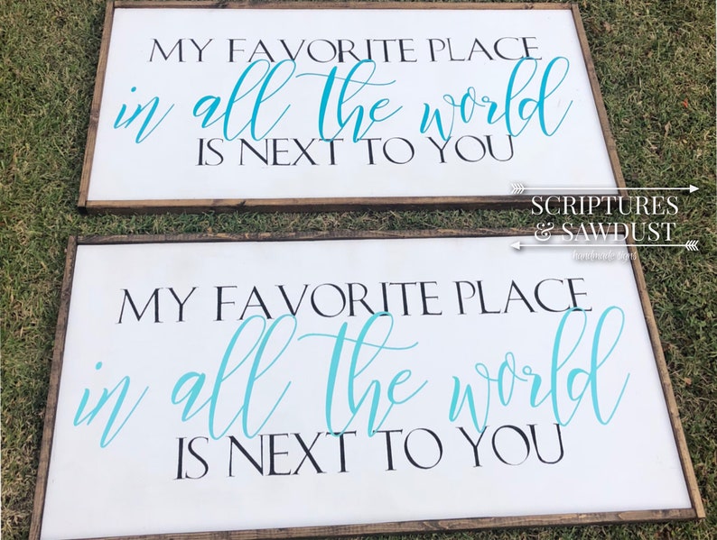 My Favorite Place 2x4 - Etsy