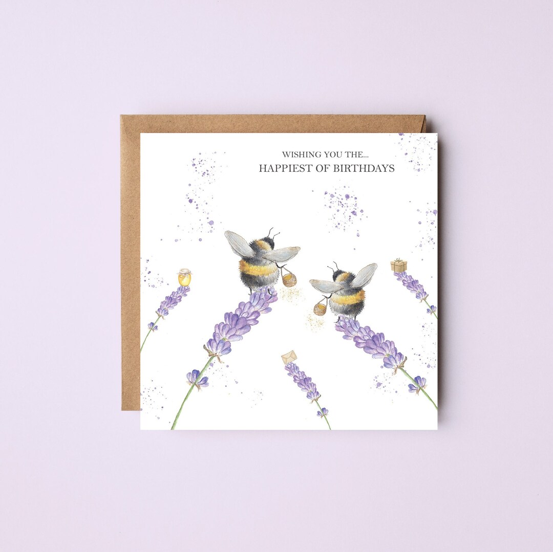 Busy Bees Birthday Card - Etsy