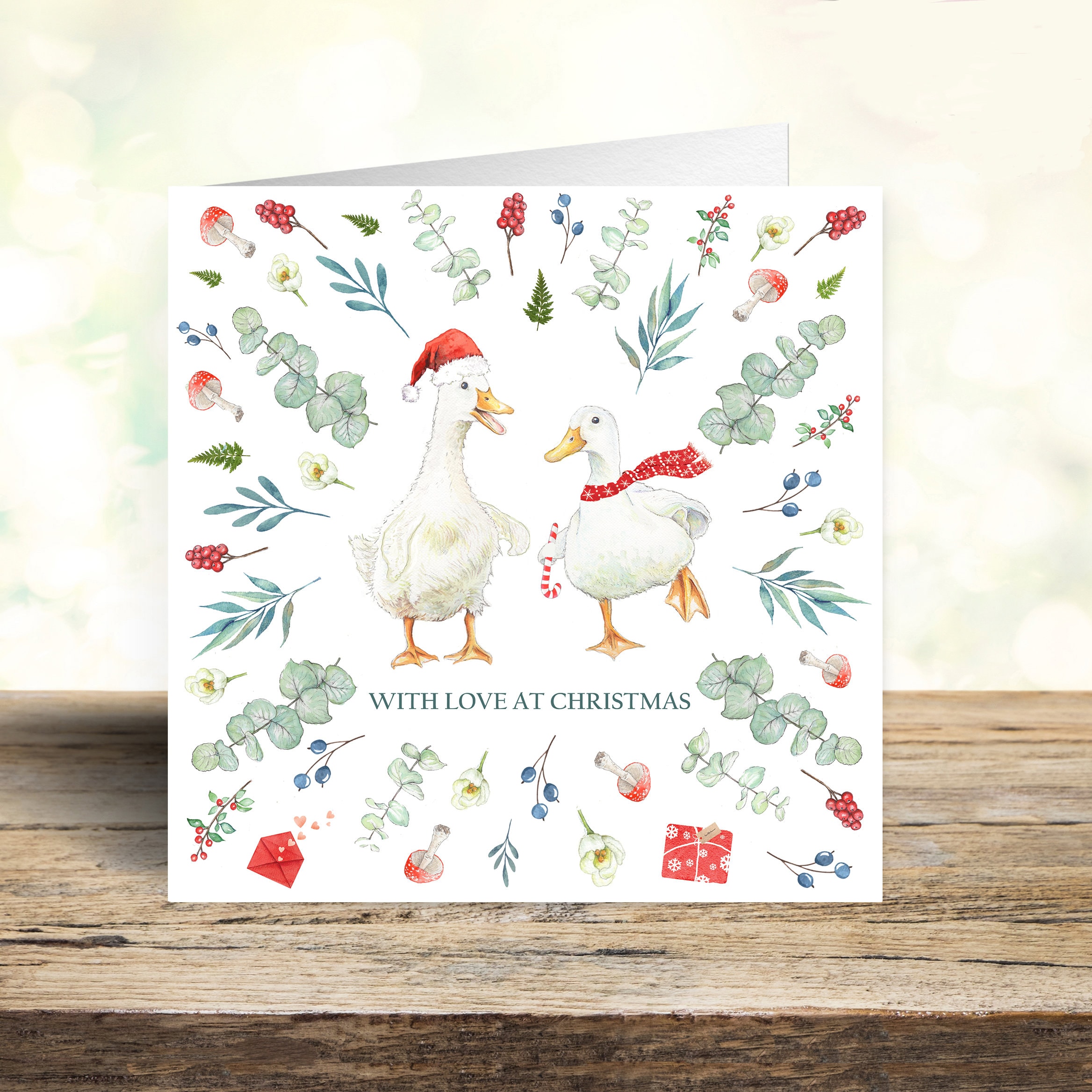 Funny Duck Christmas Card - Etsy UK