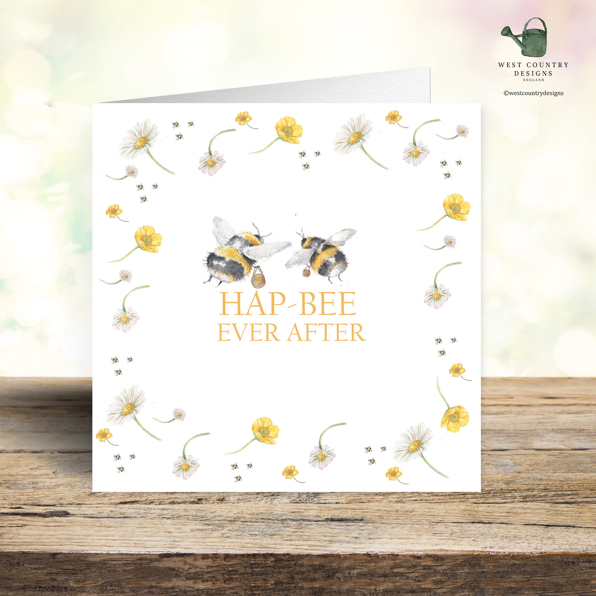 Bee Wedding Card — West Country Designs