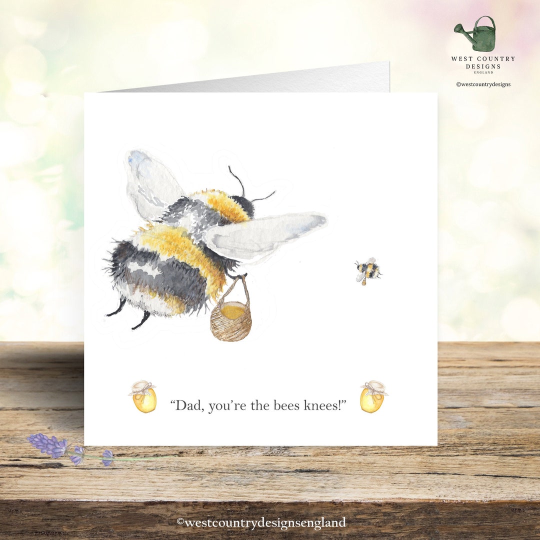 Bee Father's Day / Dad Birthday Card - Etsy UK