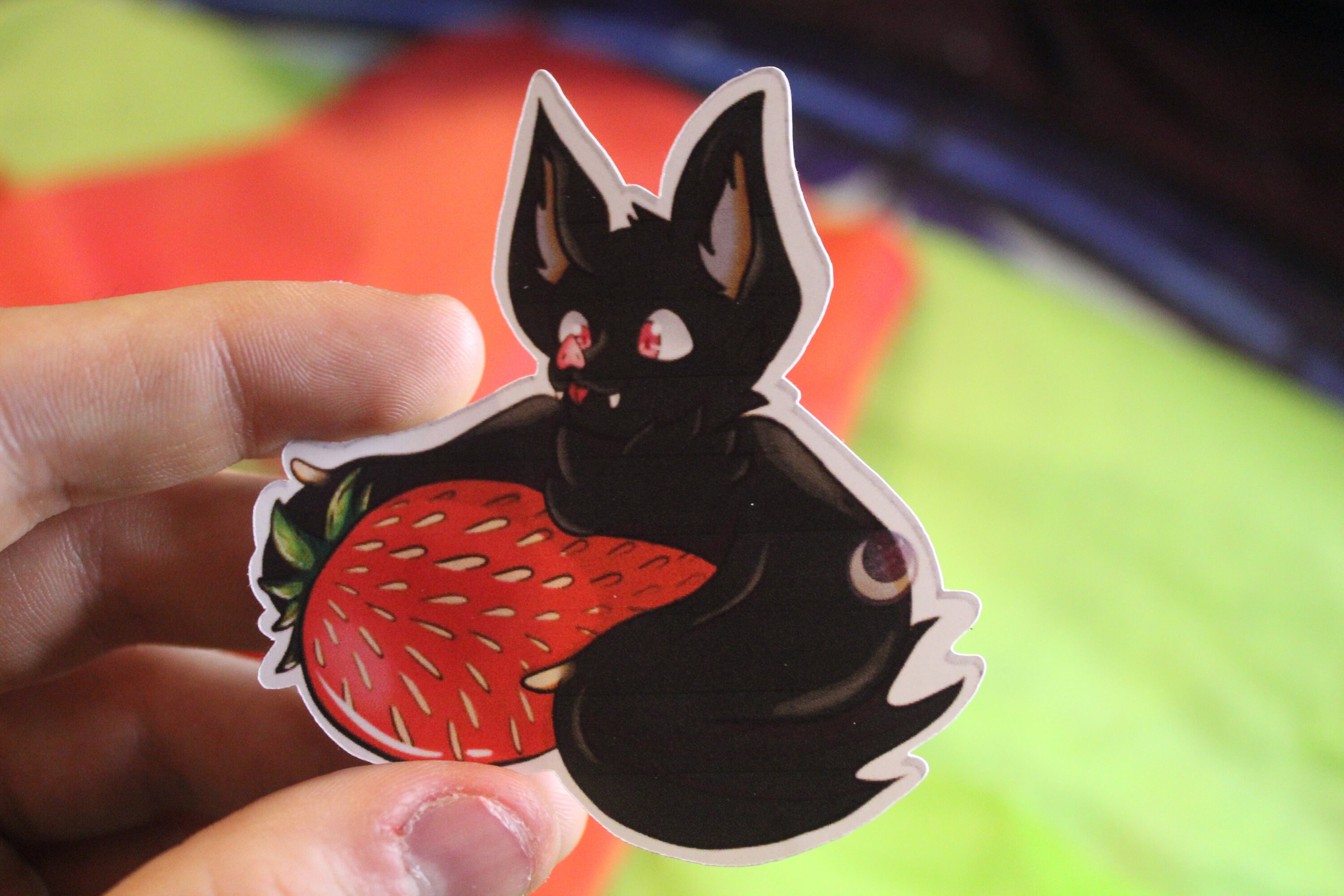 Strawberry Fruit Bat - Etsy