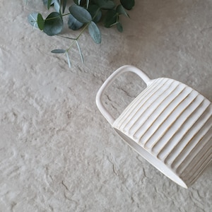 Shine White Pottery Coffee Cup Pattern Handmade Stoneware Cup Coffee ...