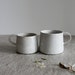 Handmade White Stoneware Coffee Mug, Matte Ceramic Tea Cup - Etsy