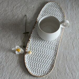 White Matte Pottery Coffee Mug Pattern Handmade Stoneware Mug Coffee ...