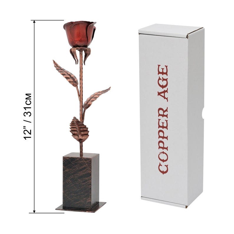 Hand-forged Bronze Rose Sculpture – 8th Anniversary Gift - Etsy