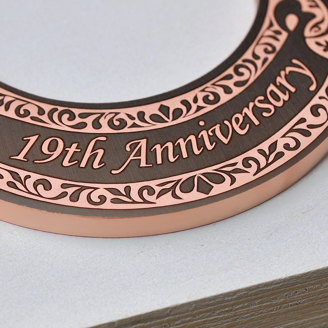 19h Anniversary - Bronze Anniversary Horseshoe, Bronze Gifts for 19 ...