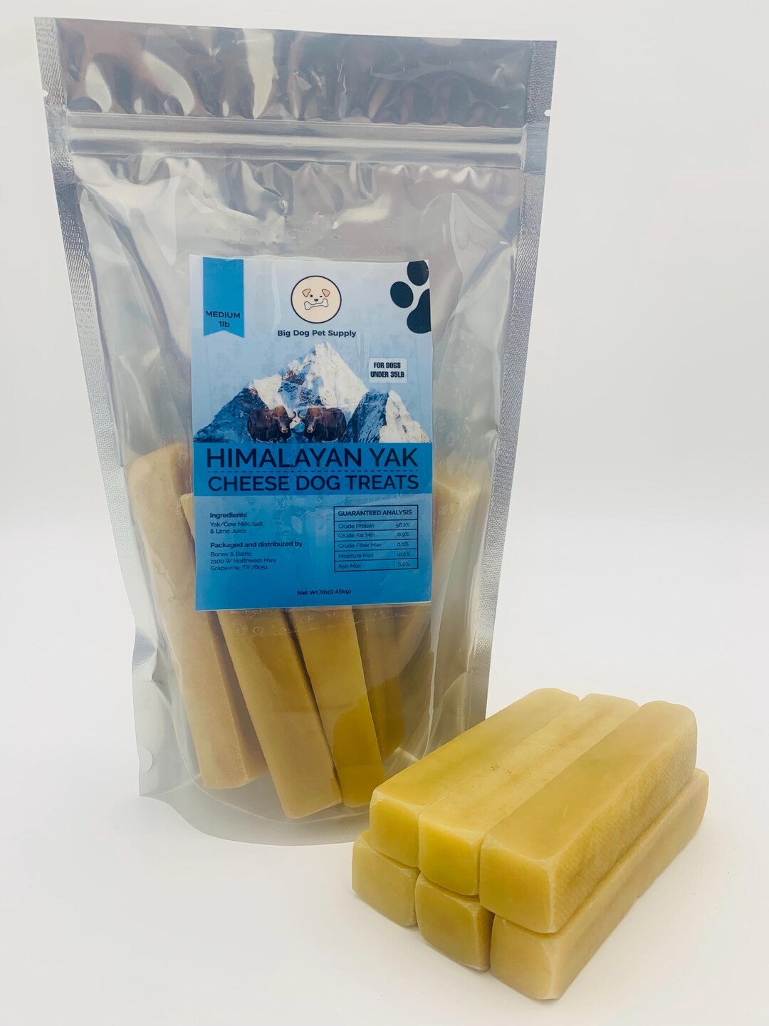 Medium Himalayan Yak Chew Sticks for Dogs | Natural Long-lasting Dog ...