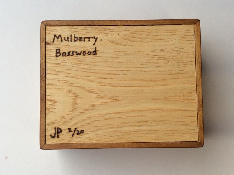 Mulberry Box Keepsake Box Jewelry Box Basswood Inlay Box - Etsy
