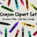 Crayon Clipart | Crayon Svg | Back to School Svg | Teacher Svg | Crayon ...