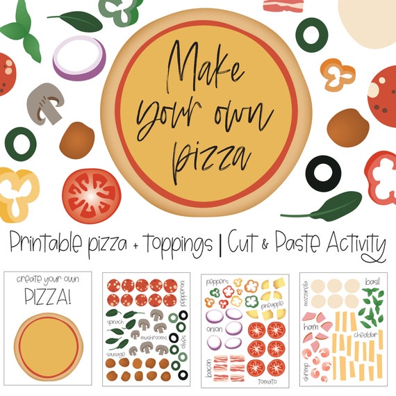 Printable Pizza Activity Pizza Worksheet Instant Download | Etsy
