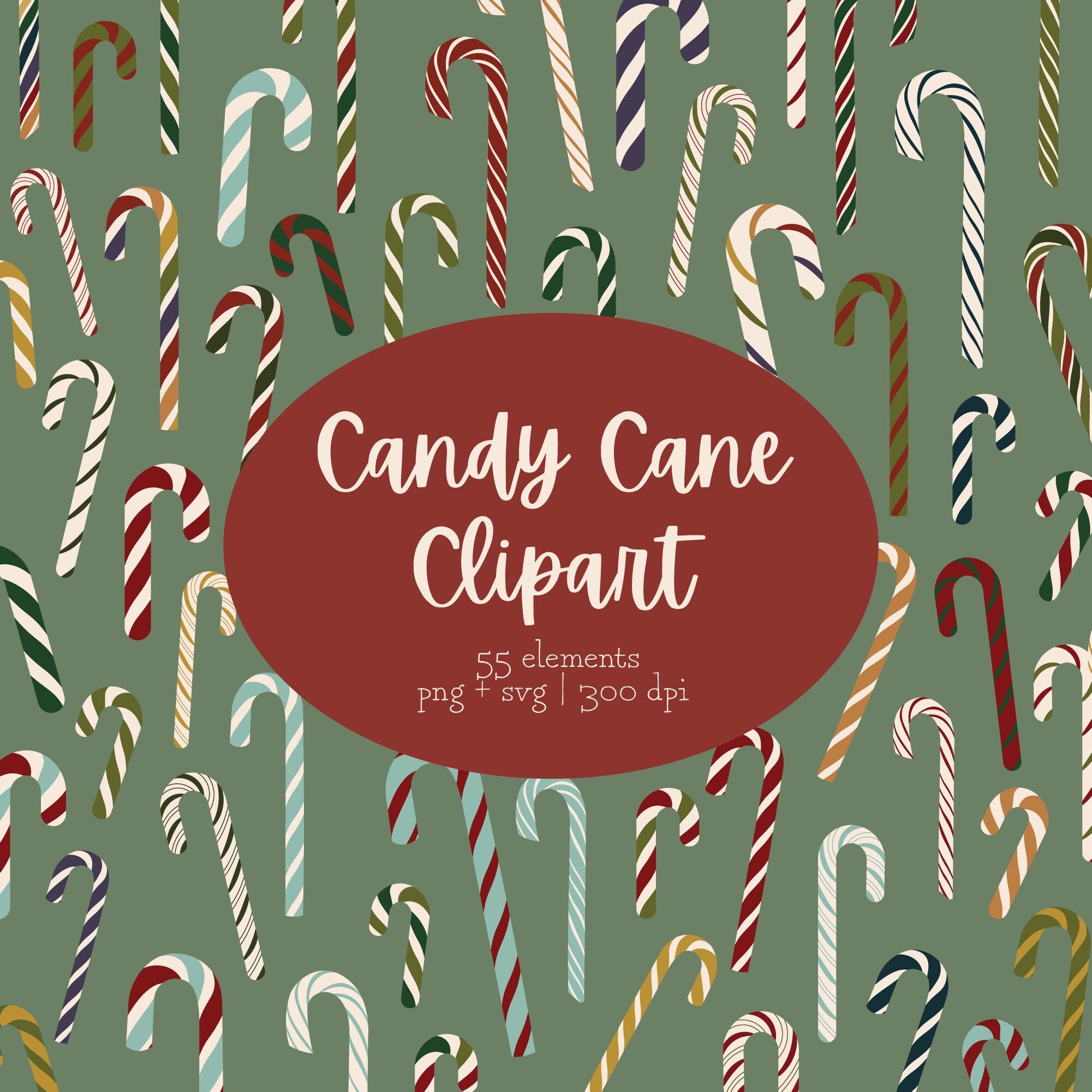 Christmas SVG Candy Cane PNG Candy Cane Clipart Christmas Clipart Candy ...