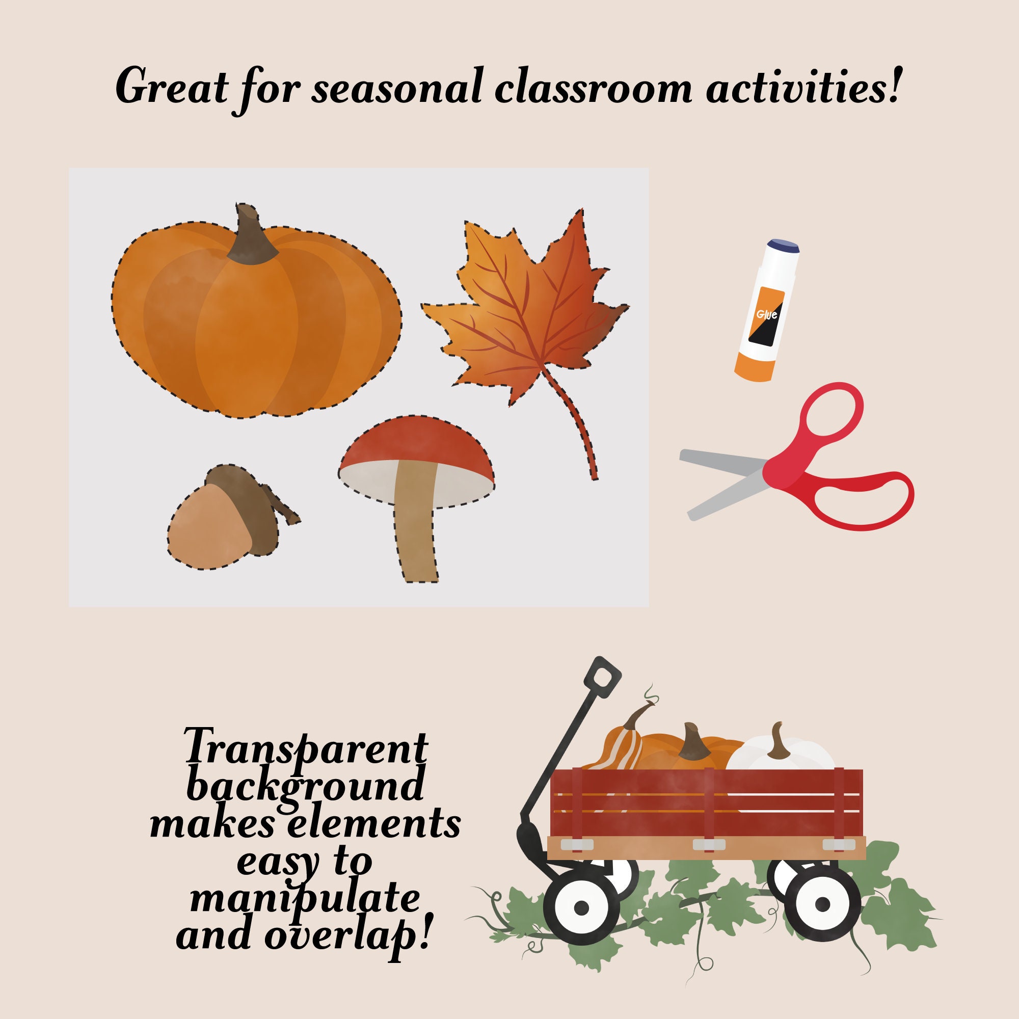 Fall Clipart | Autumn Clipart | Watercolor Fall Clipart | Pumpkin ...