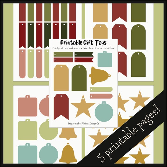 Printable Shapes For Gift Tags 7 Best Images Of Blank Christmas Gift