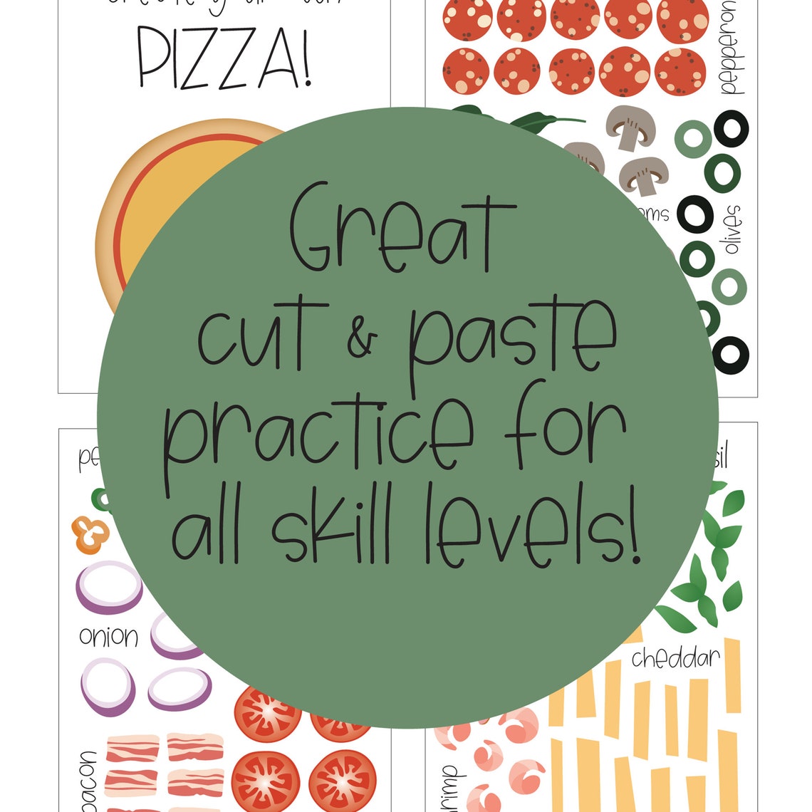 Printable Pizza Activity | Pizza Worksheet | Instant Download | Pizza ...