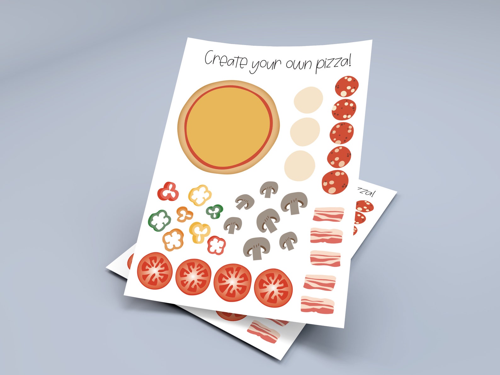 Pizza Toppings Clipart | Pizza Clipart Bundle | Instant Download ...