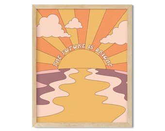 The Future is Bright Digital Download Sun Rays Spring Summer | Etsy