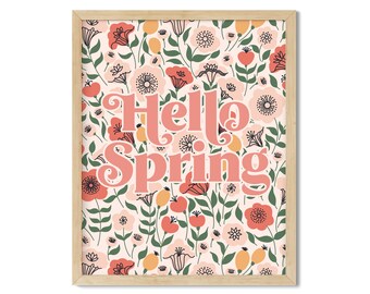 Spring Printable Wall Art | Etsy