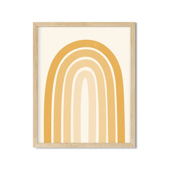 Gold Rainbow Digital Download Shades of Yellow Rainbow Home | Etsy