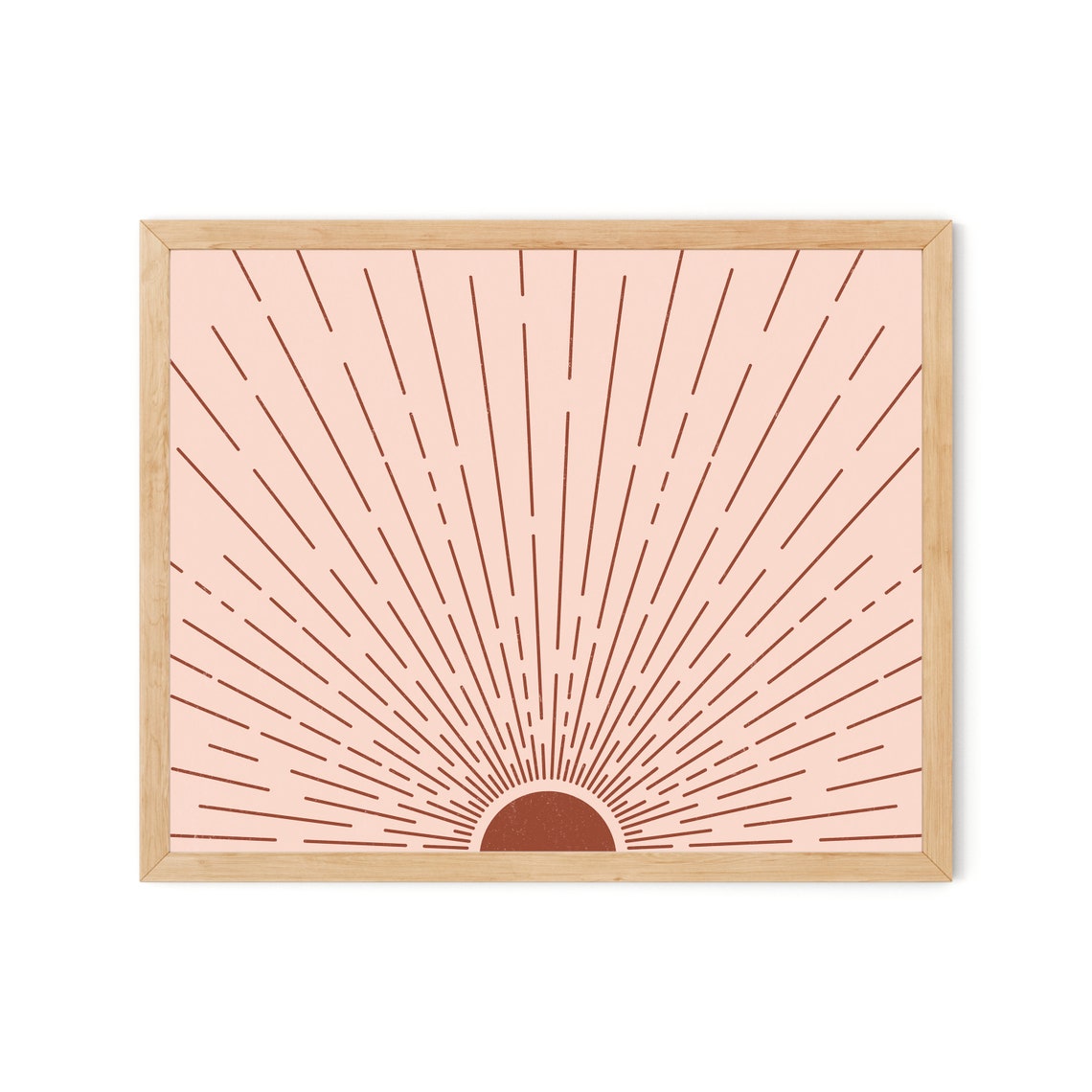 Sun Rays Digital Download, Summer Wall Art, Sunrise, Sunset, Retro ...