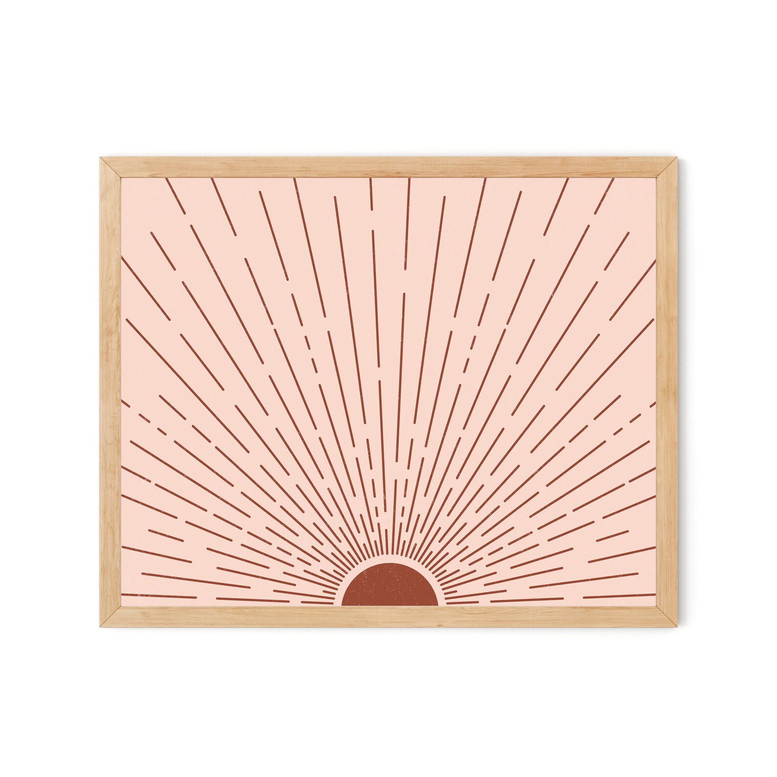 Sun Rays Digital Download, Summer Wall Art, Sunrise, Sunset, Retro ...