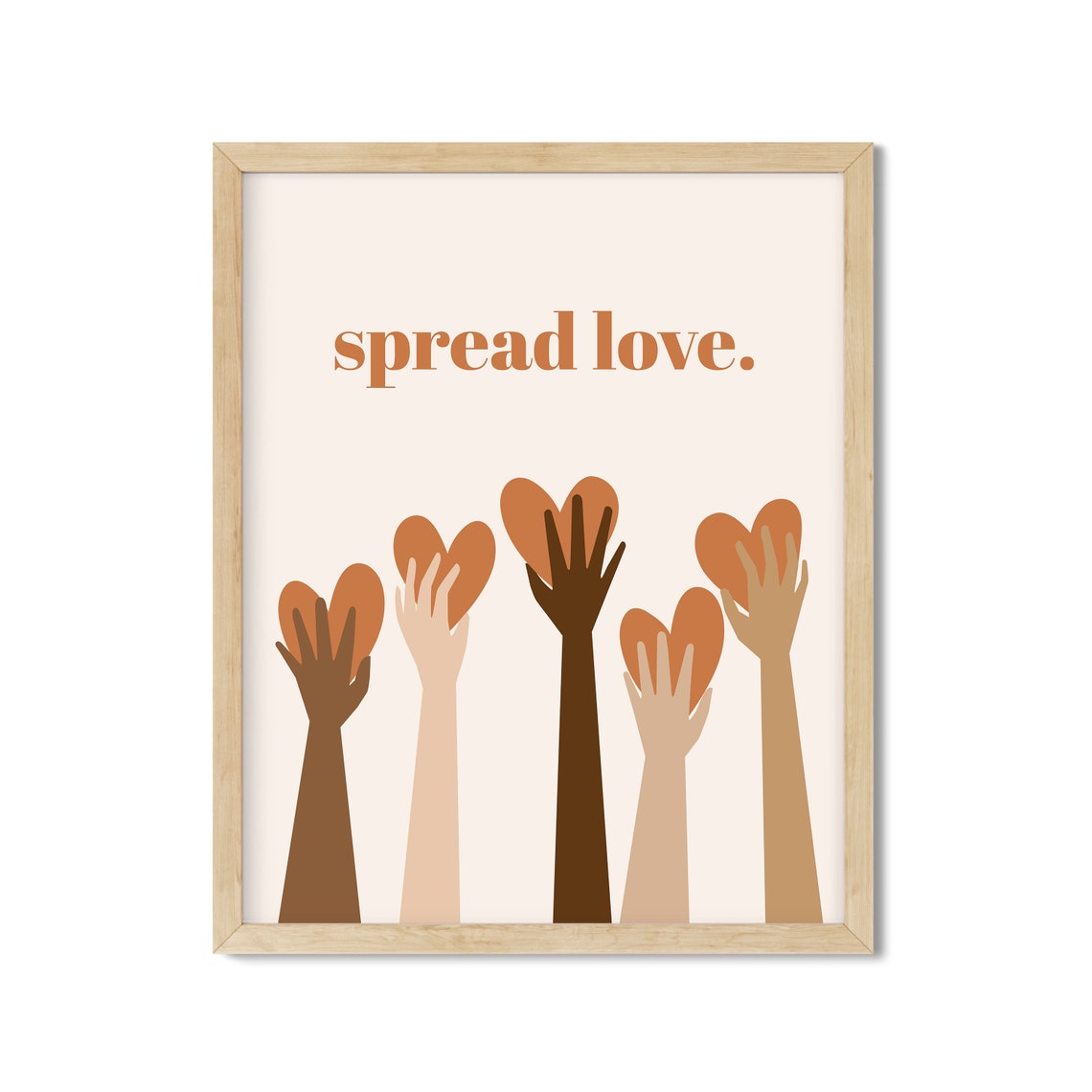 Spread Love Valentine's Day Digital Download, More Love, Valentines ...
