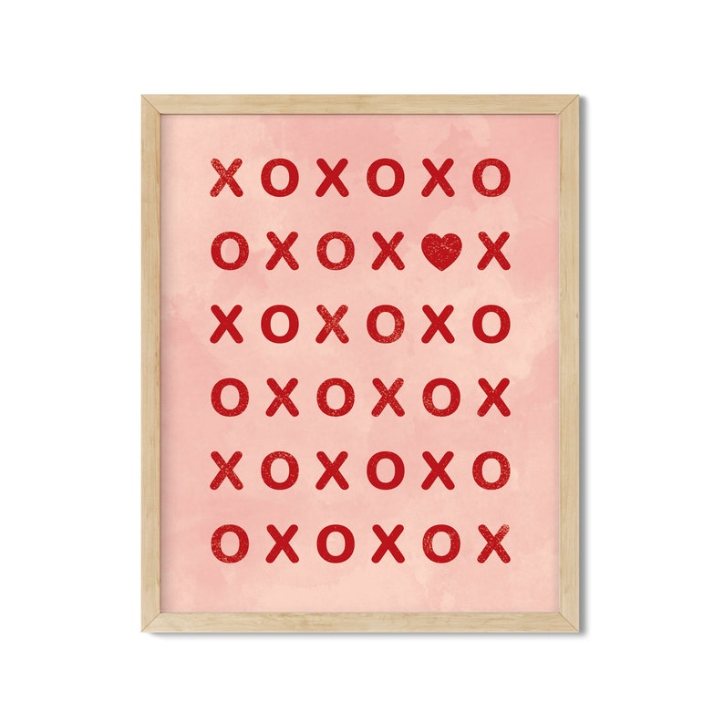 XOXO Valentine's Day Digital Download, Valentines Printable Wall Art ...