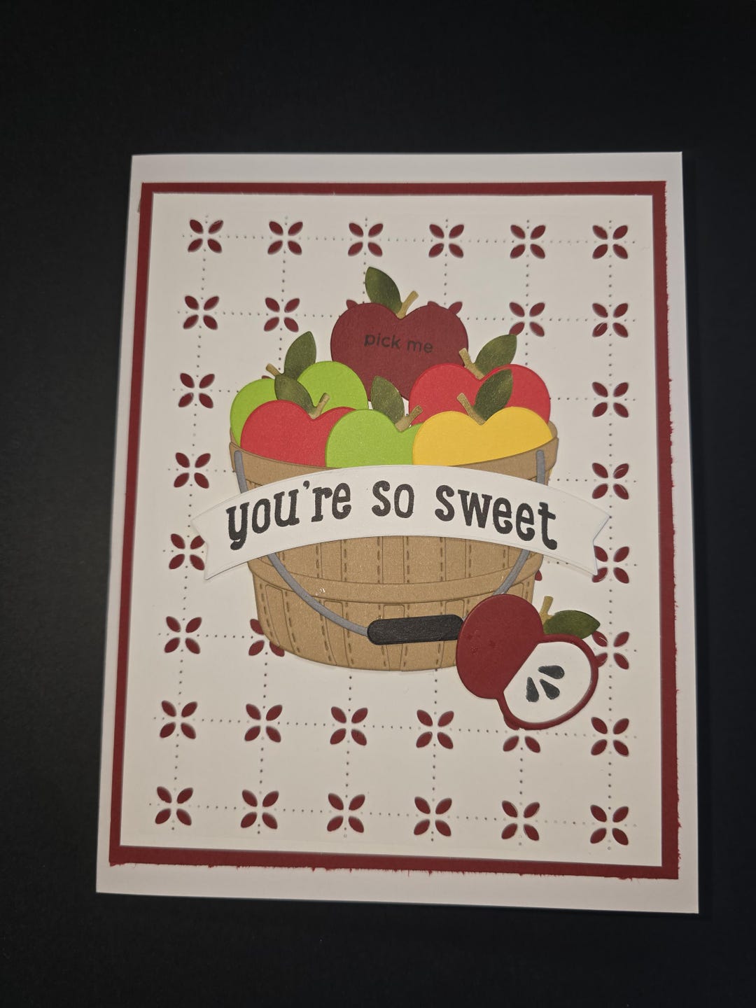 Handcrafted Apple Picking Card: Multi-layered Basket Design - Etsy