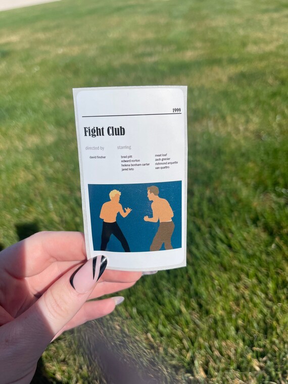 Fight Club Sticker // Glossy Water-resistant // Hydroflask // - Etsy