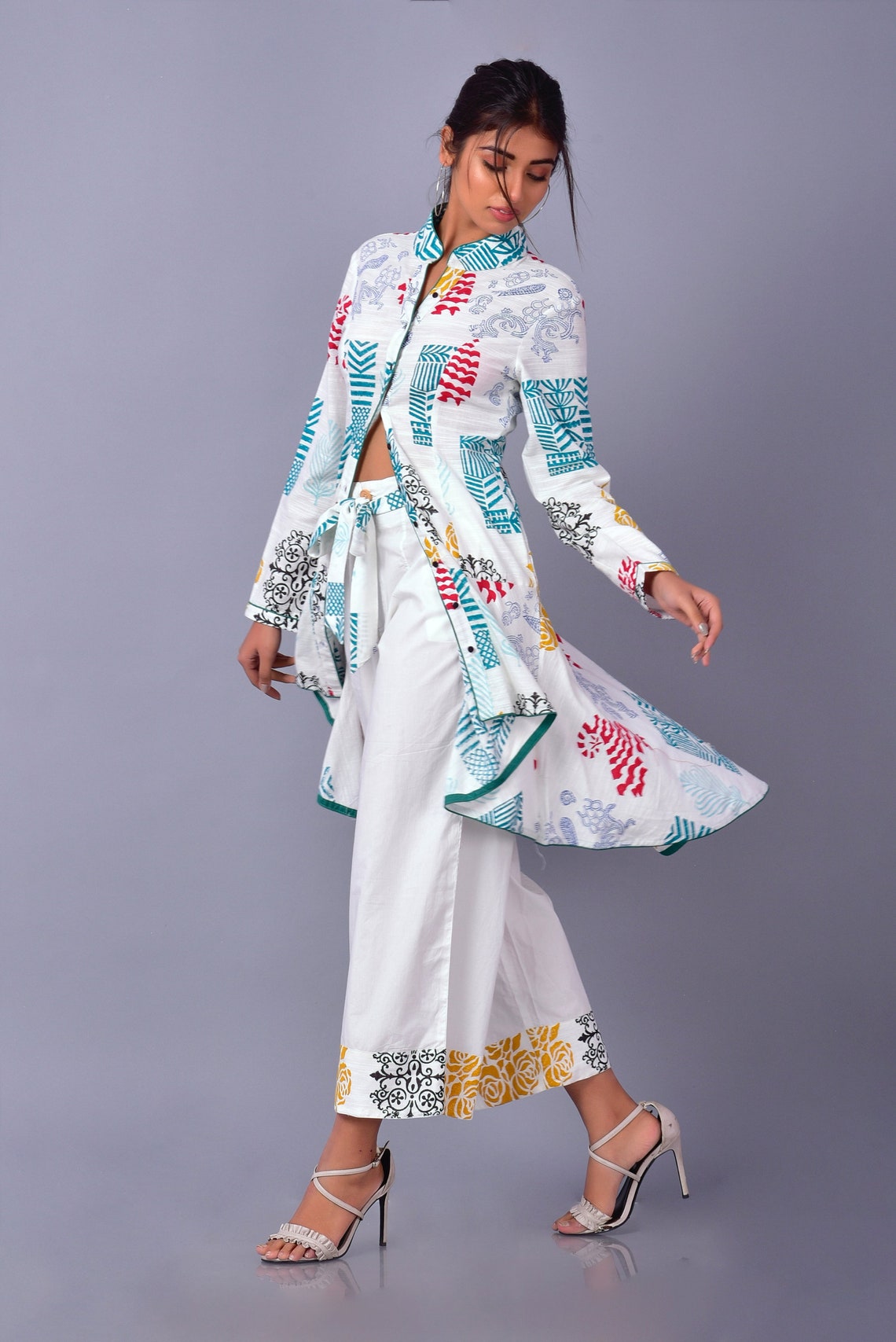 Garden Boho Jacket - Indian Block Print Jacket - Etsy