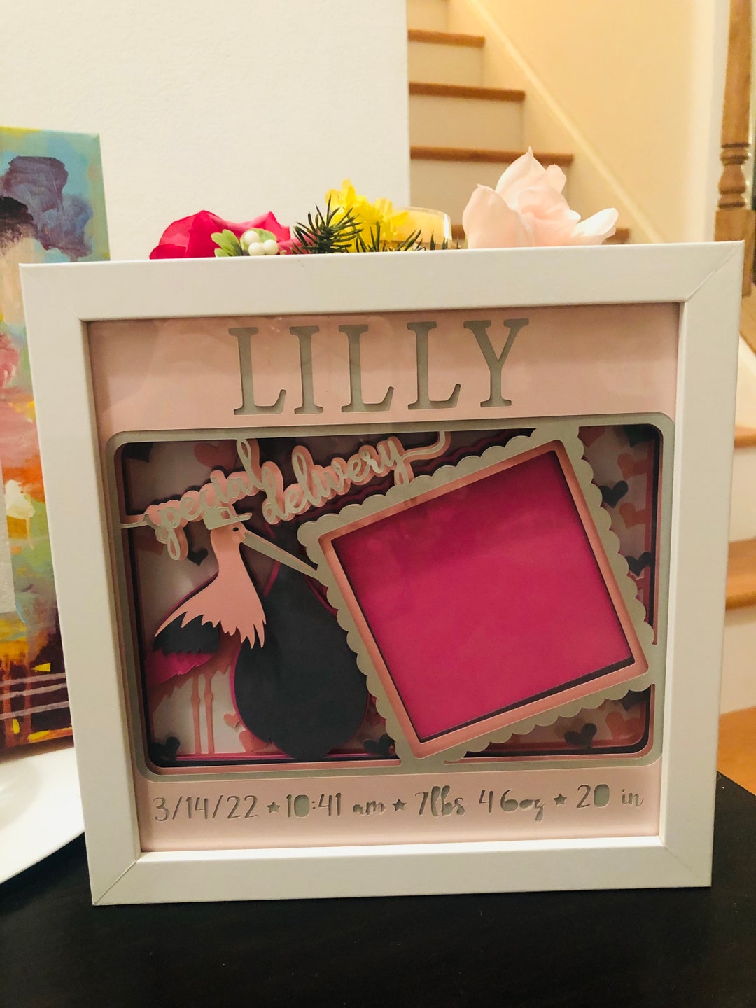 Personalized 3D Baby Shadowboxes - Etsy