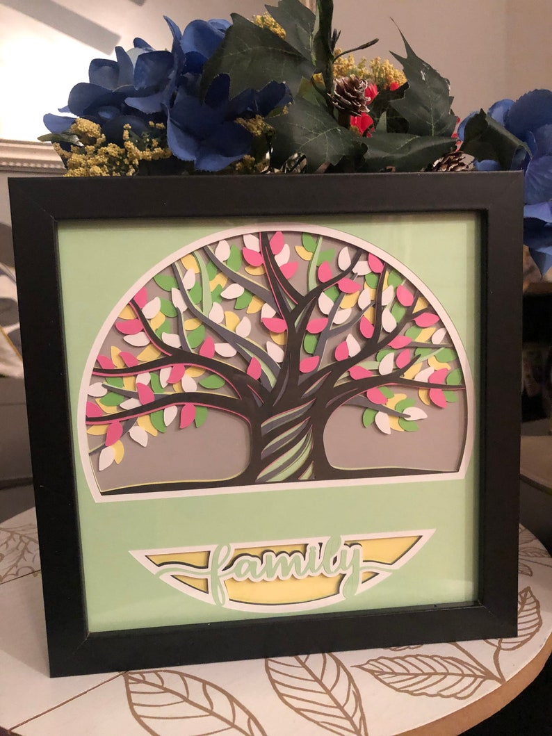 Family Tree Shadow Box - Etsy