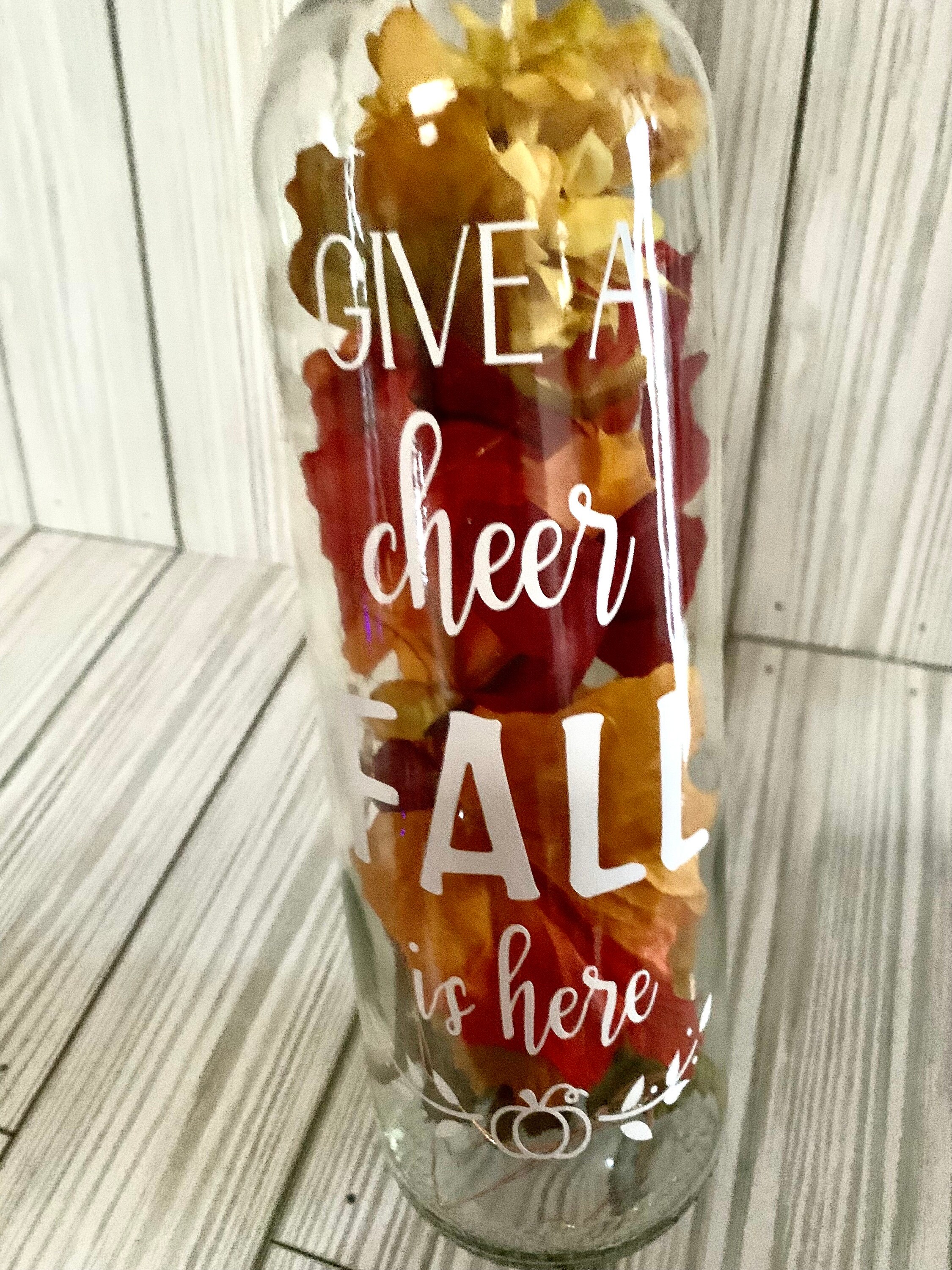 Fall Themed Lighted Wine Bottles - Etsy