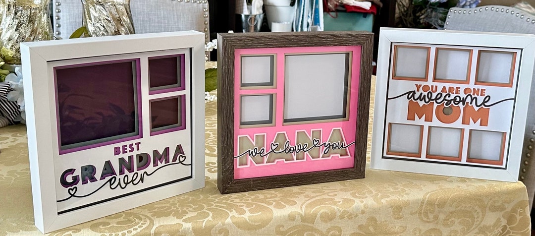 Mother’s Day/ Grandma 3D Picture Shadow Box - Etsy