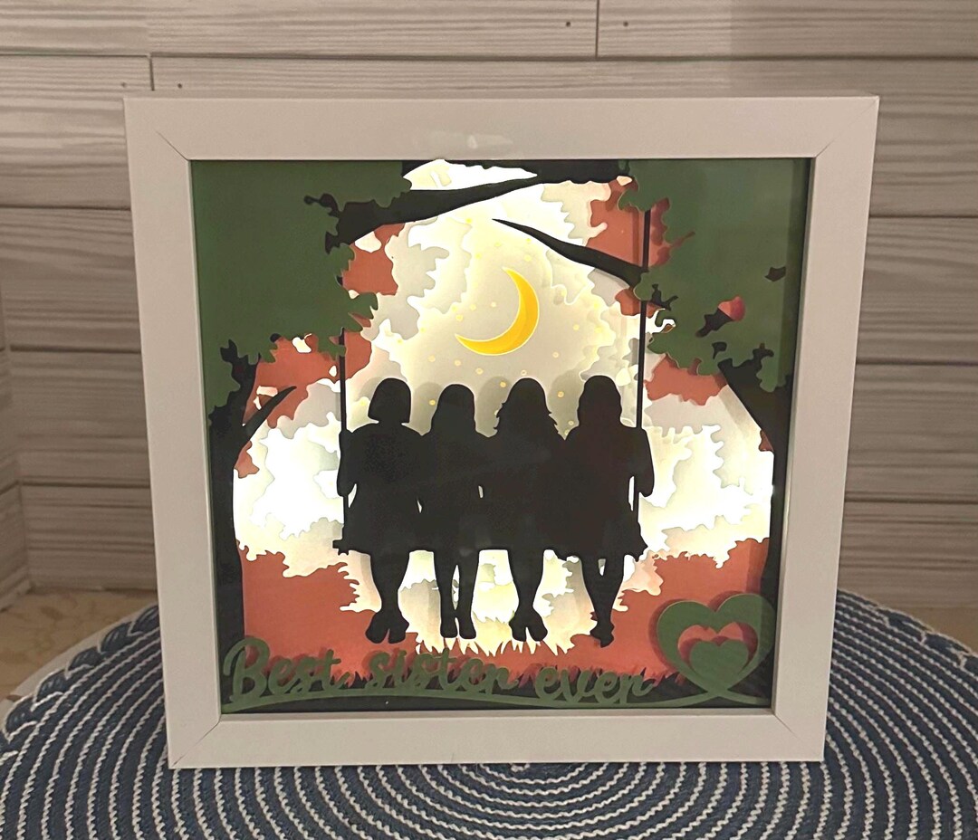 Sisters 3D Shadow Box - Etsy