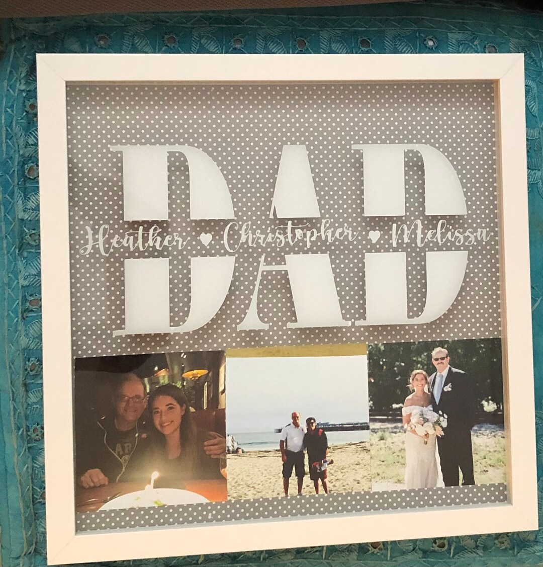 Personalized Dad Shadow Box Frames - Etsy