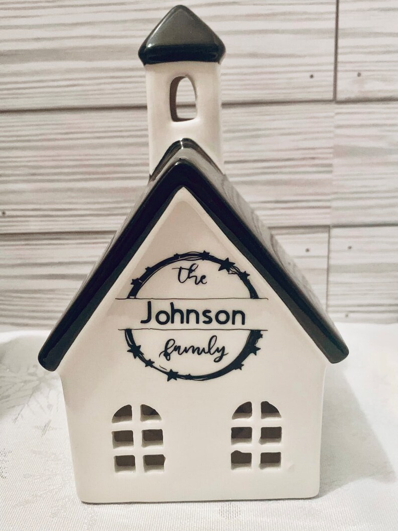 Ceramic Lighted Houses - Etsy