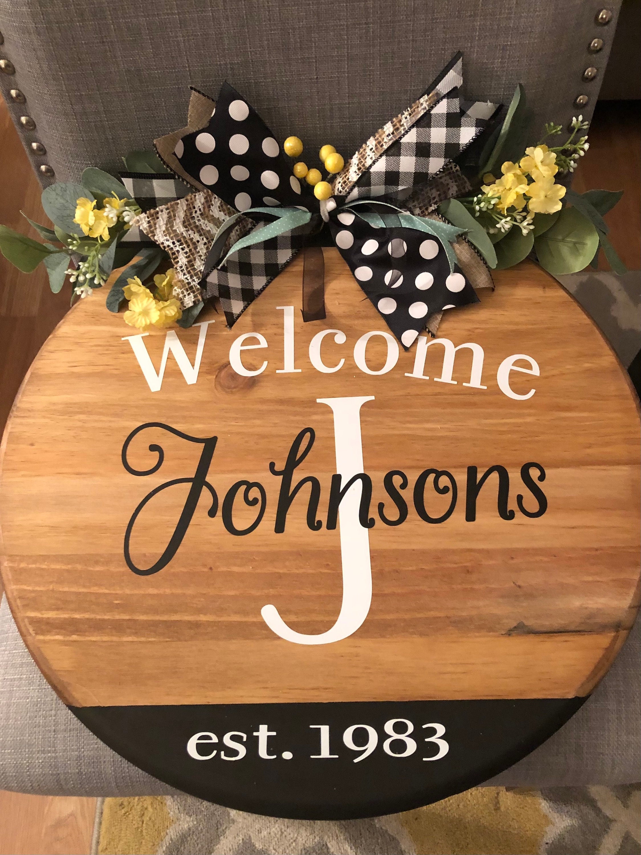 Personalized Door Hanger - Etsy
