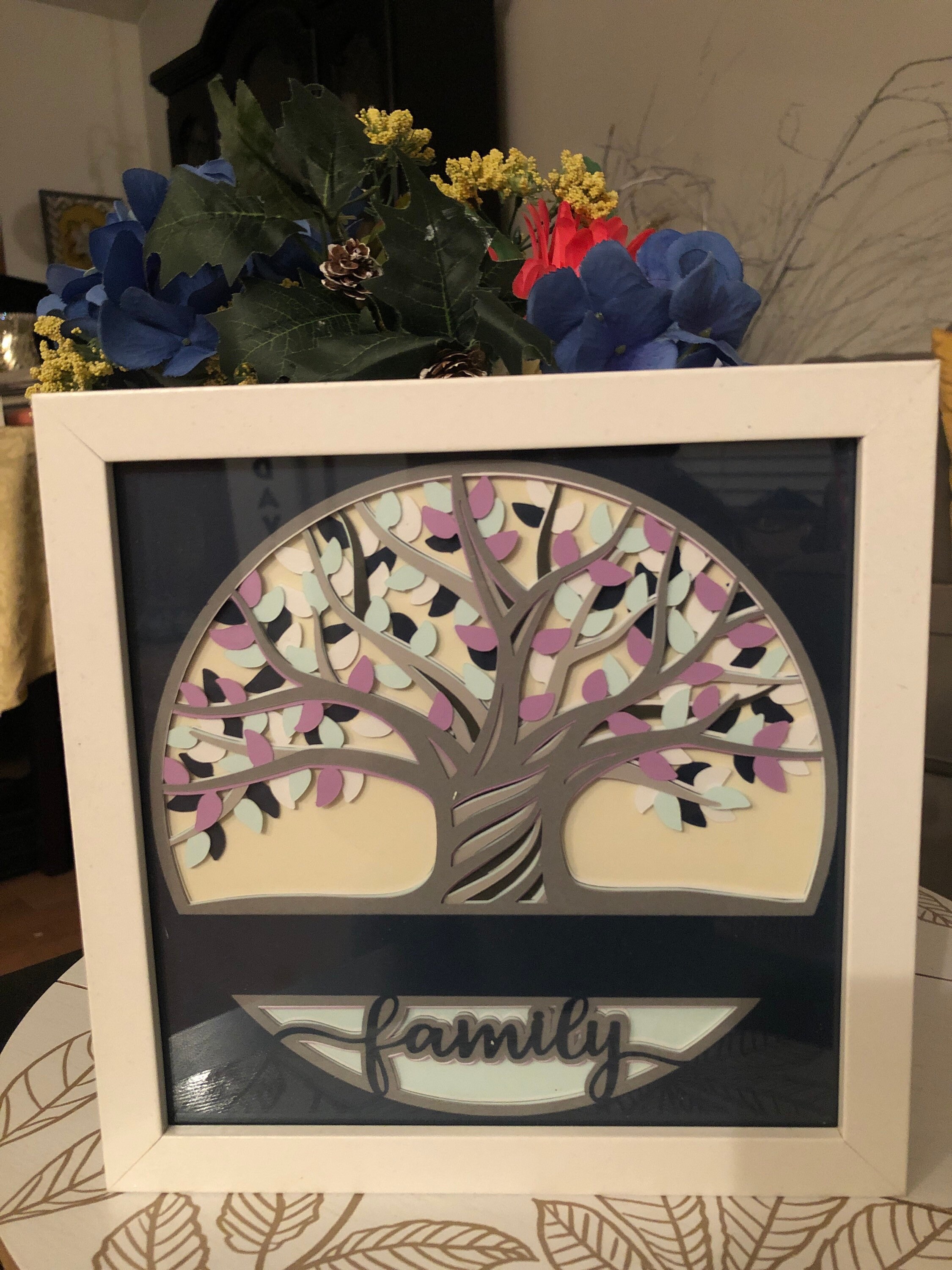 Family Tree Shadow Box - Etsy