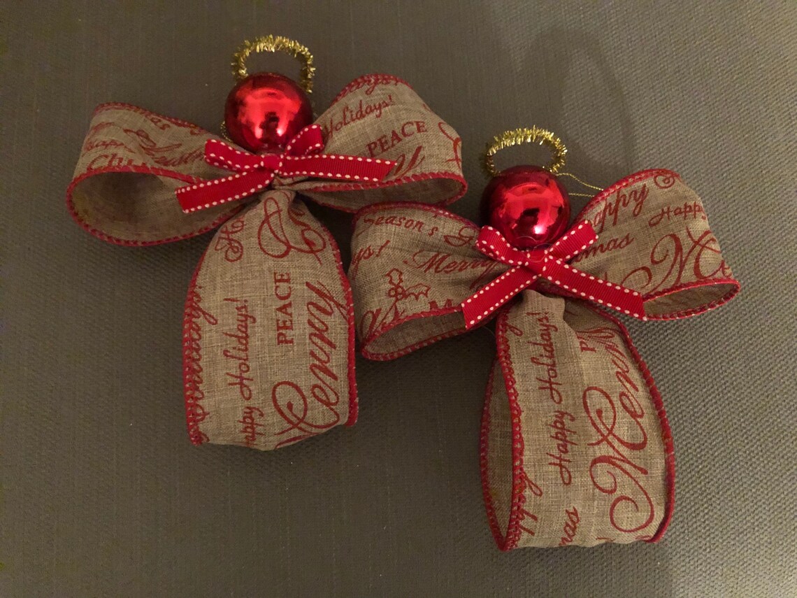 Angel Ribbon Ornaments - Etsy Canada
