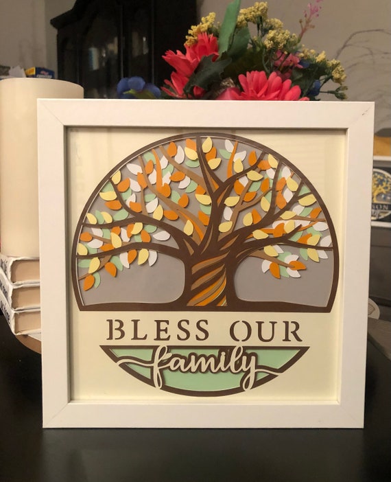 Family Tree Shadow Box | Etsy