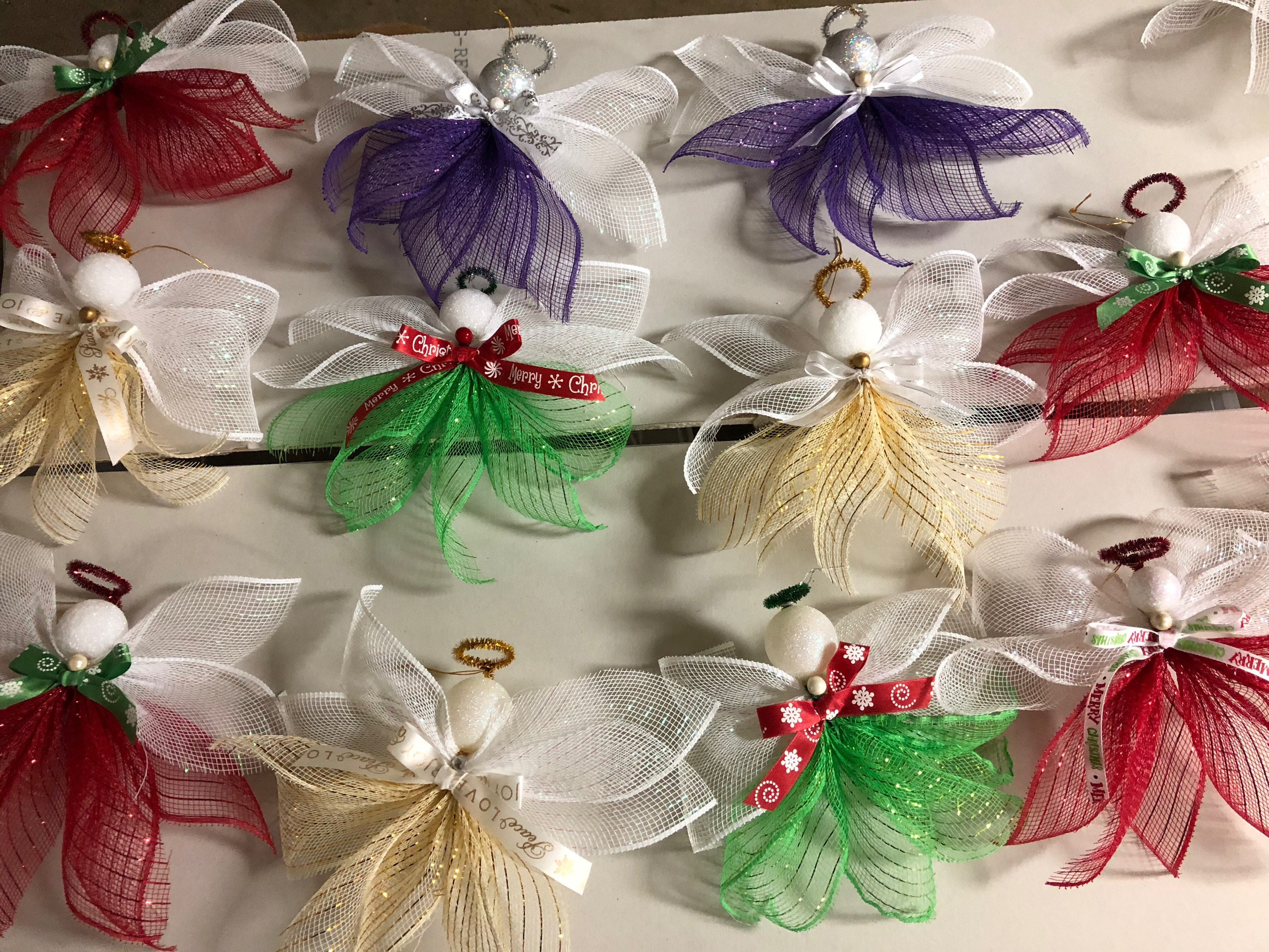 Mesh Angel Ornament - Etsy