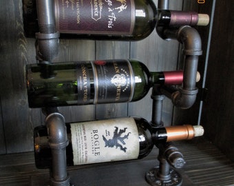 Handmade Wooden 8 Bottle Display View Wine Rack Kit in - Etsy