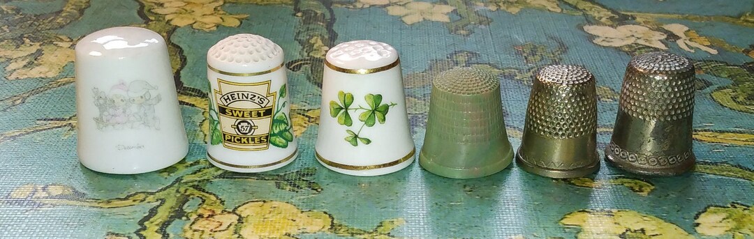 Porcelain or Metal Thimble Used Sold as Each - Etsy