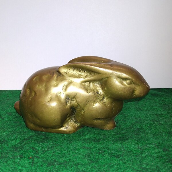 Brass Bunny Figurine - Etsy