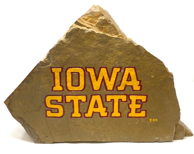 Iowa State Cyclones Engraved Logo Stone Iowa State University - Etsy
